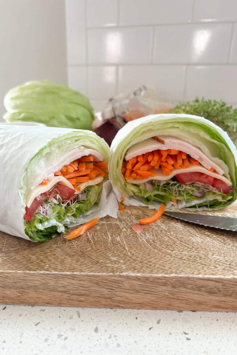 Easy Turkey Lettuce Wrap with High Protein Ranch | Low Calorie, and ...